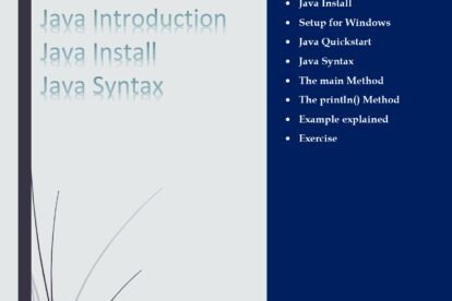 Java From Scratch Lesson 1 PDF (Java Getting Started) - connect4techs