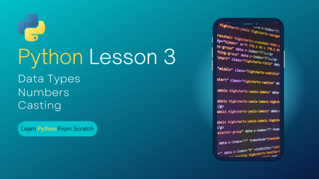 Python From Scratch Lesson 3 Pdf Python Data Types Numbers And Casting Connect 4 Techs