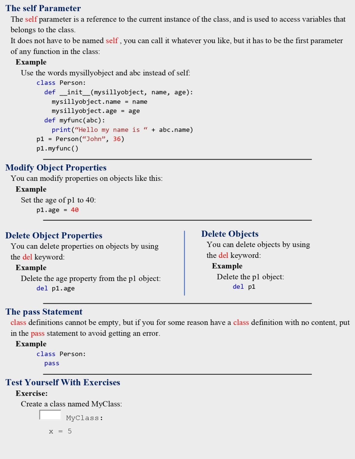 Python Lesson 13 PDF (Python Arrays, Classes, and Objects)