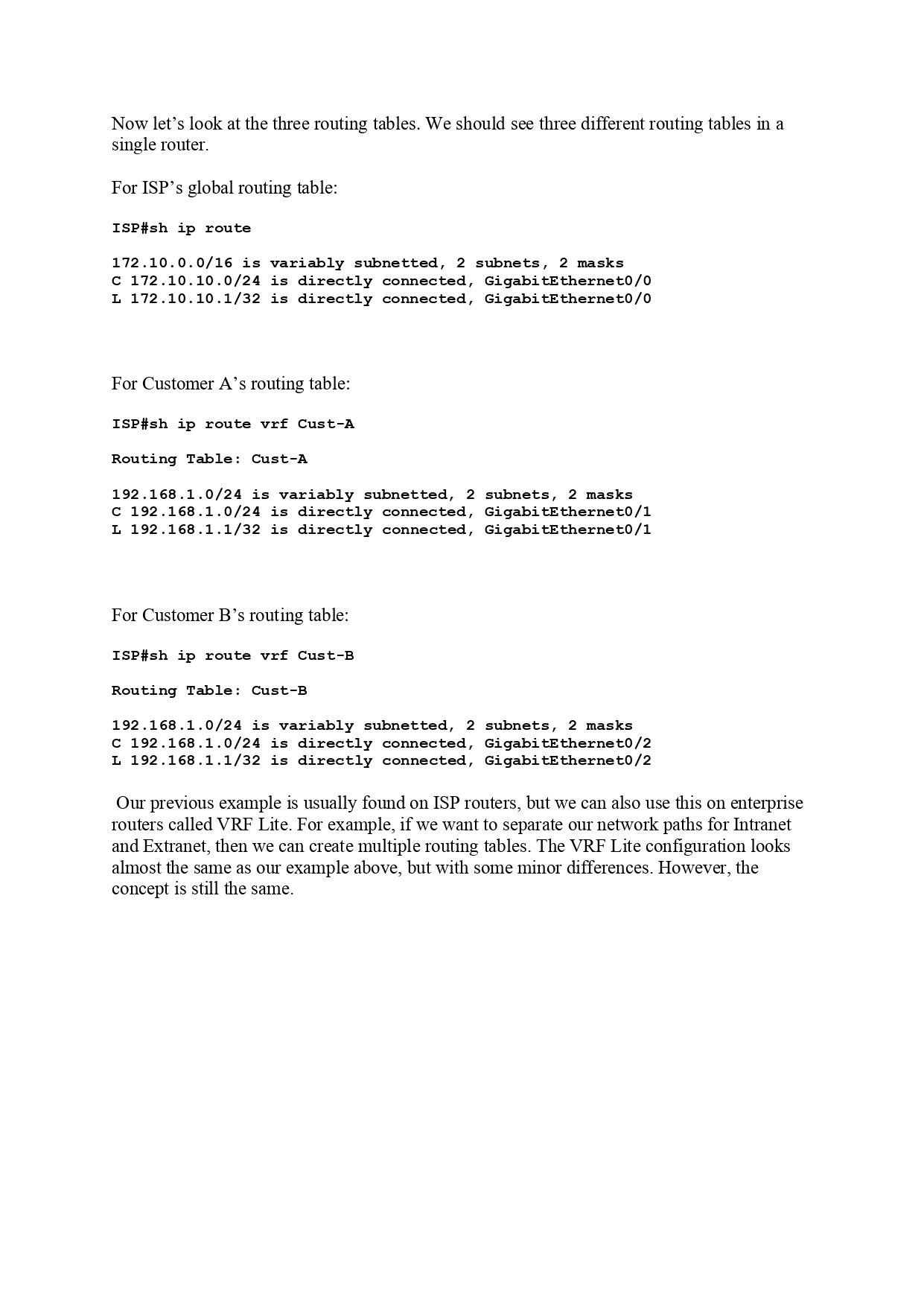 Cisco VRF Basics PDF - Connect 4 Techs
