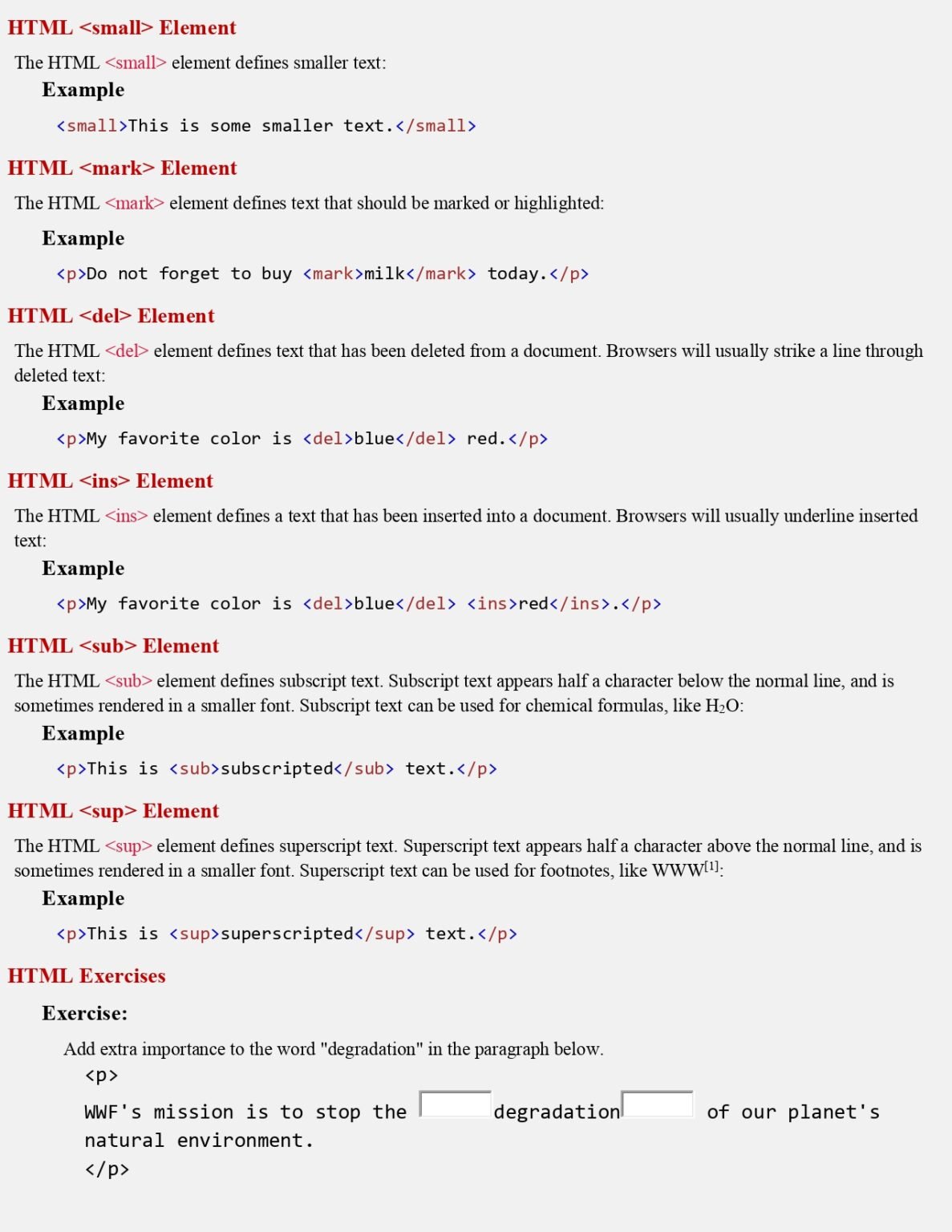 HTML From Scratch Lesson 4 PDF (HTML Styles, and Formatting)