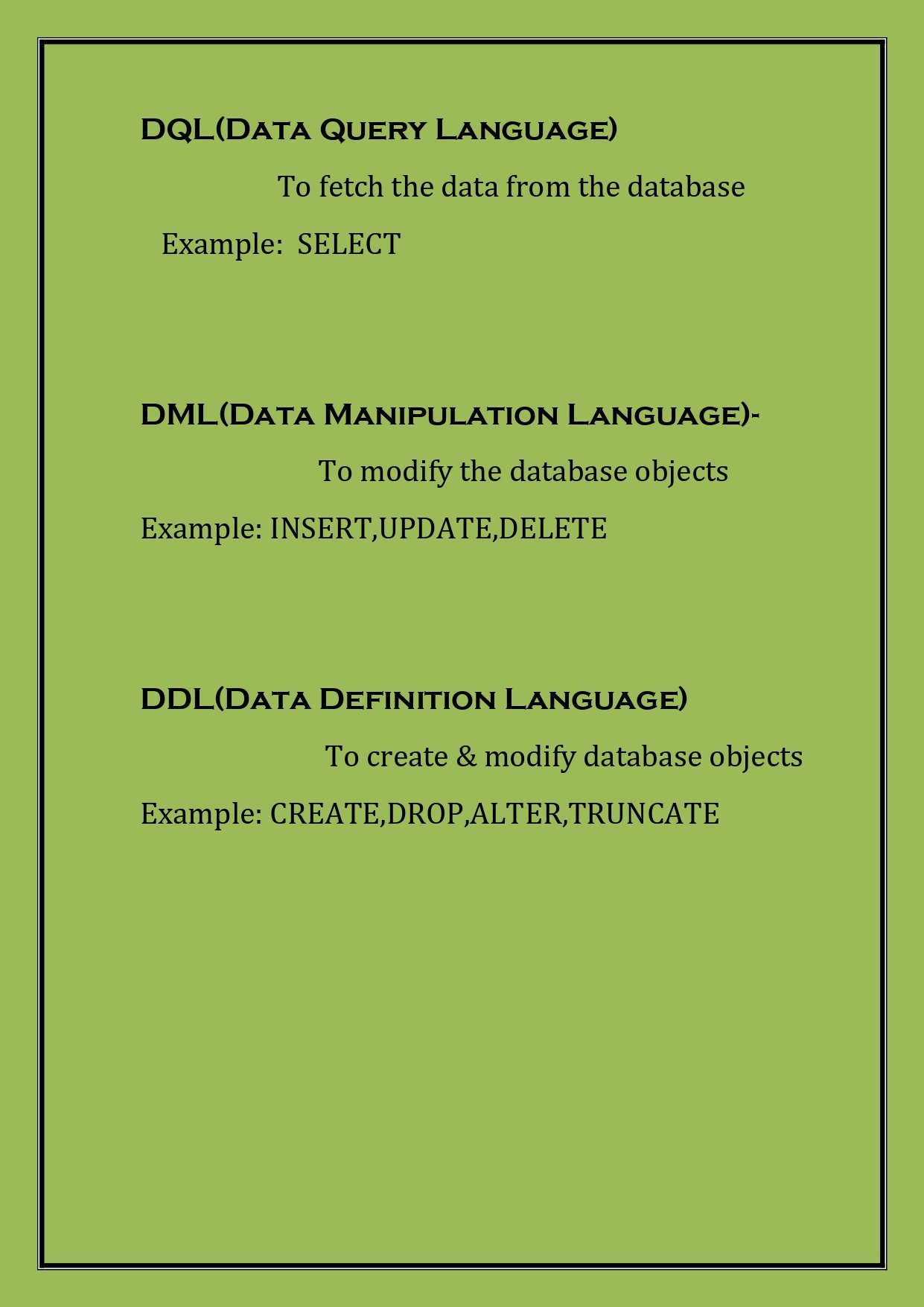 SQL Command Reference Pdf - Connect 4 Techs