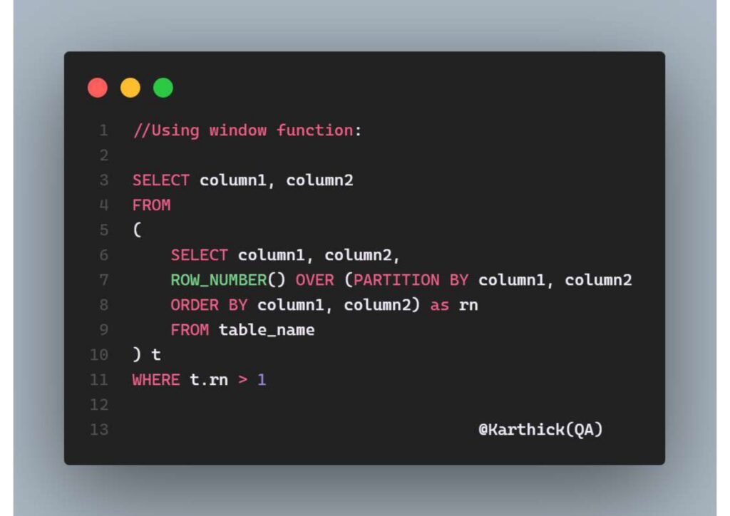 SQL Find Duplicate Rows Short Pdf Guide Connect 4 Programming