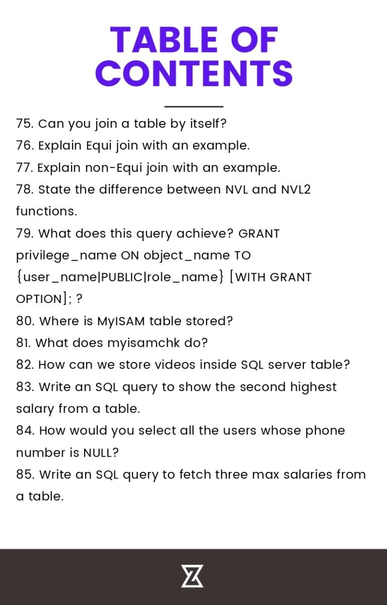 SQL Interview Questions PDF: Comprehensive Resource for Database Job ...