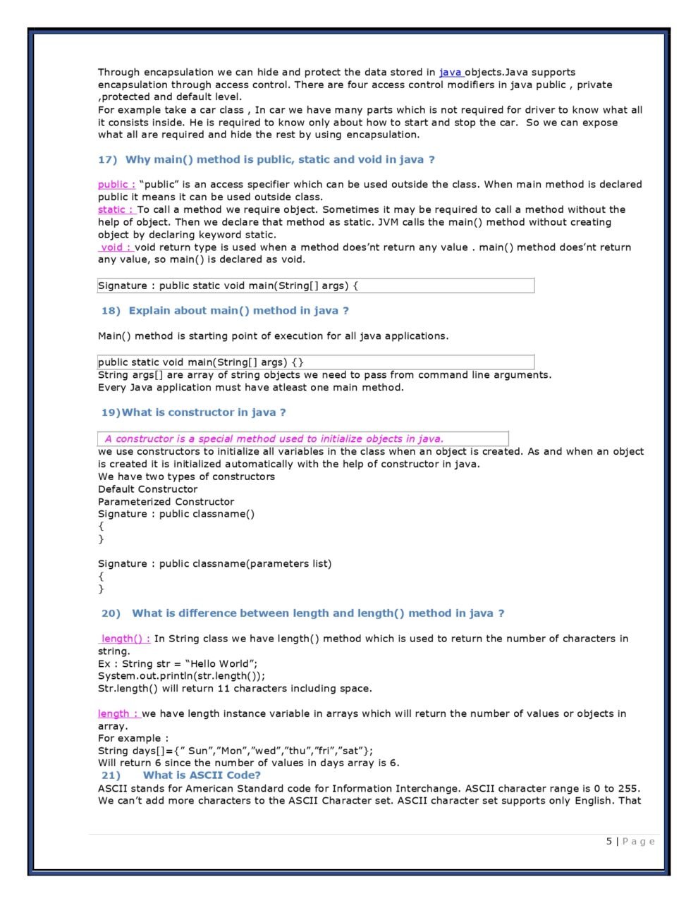 Java Cheat Sheet PDF: Your Quick Reference Guide to Java Programming - Connect 4 Techs