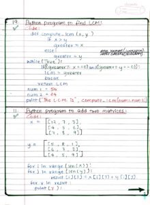 Basic Python Programs Handwritten Pdf Connect 4 Techs