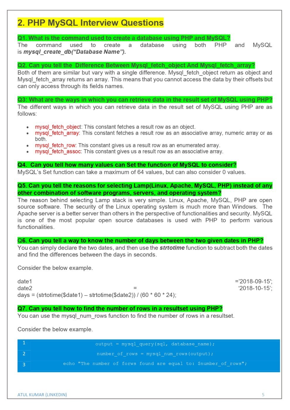 MYSQL Interview Questions and Answers PDF - Connect 4 Techs MYSQL Interview Questions and Answers PDF - Connect 4 Techs