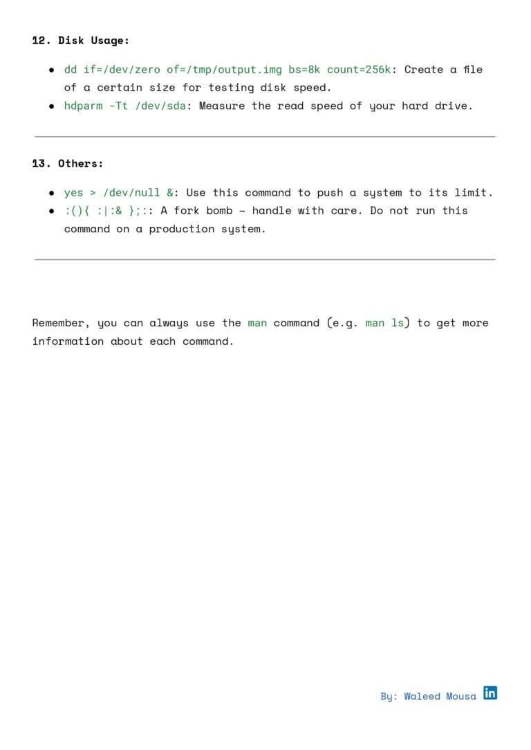 100+ Essential Linux Commands: Your Comprehensive PDF Reference - Connect 4 Techs