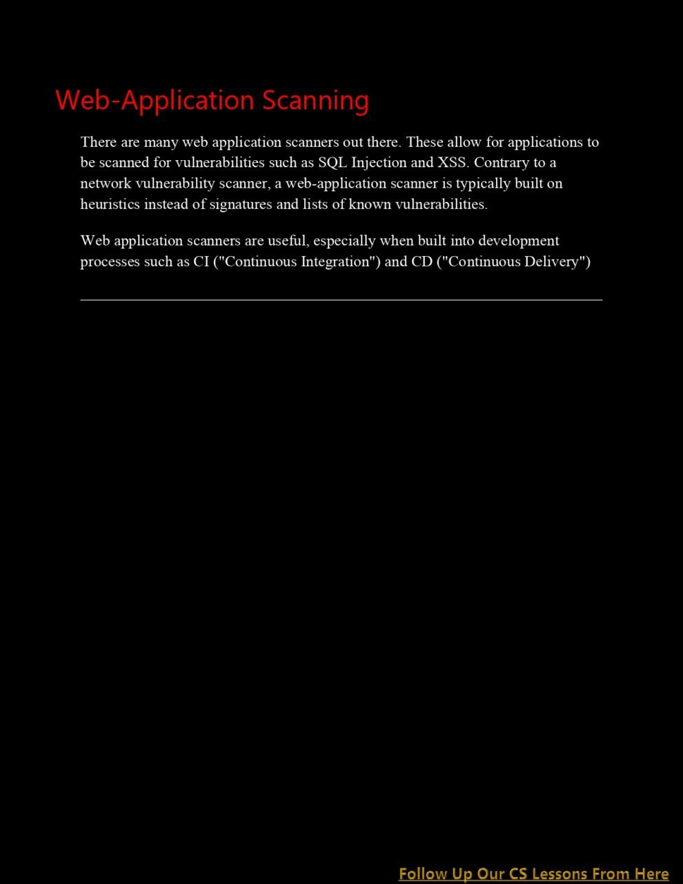 Cyber Security Web Application Attacks (CS Lesson 9) PDF - Connect 4 Techs