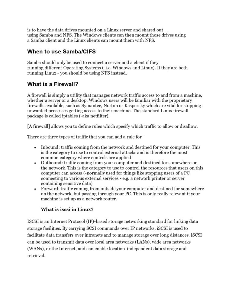 Linux Interview Notes (PDF) - Connect 4 Techs