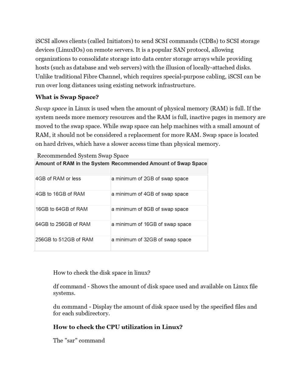 Linux Interview Notes (PDF) - Connect 4 Techs