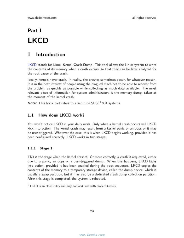 Linux Kernel Crash Book: Everything You Need to Know (PDF) - Connect 4 ... Linux Kernel Crash Book: Everything You Need to Know (PDF) - Connect 4 ...