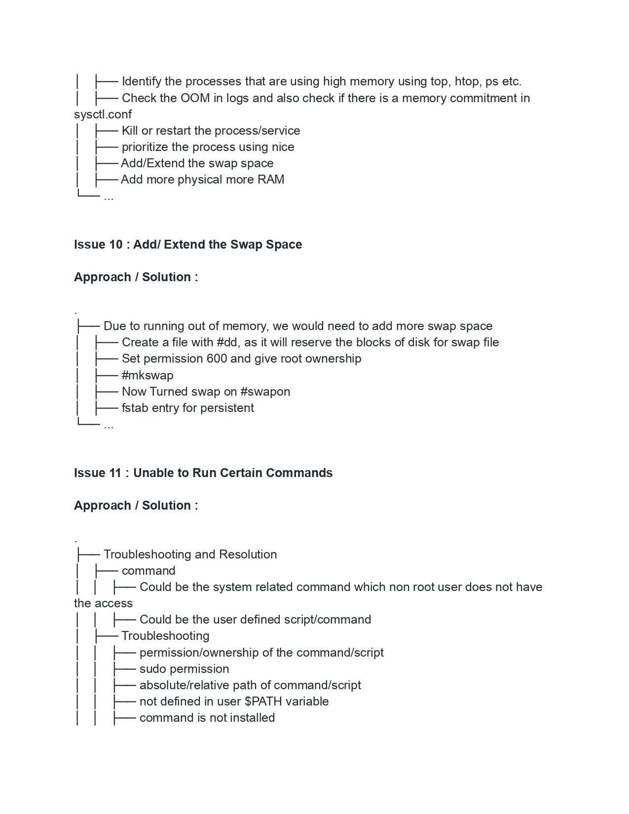 Linux Troubleshooting Scenarios (PDF) - Connect 4 Techs