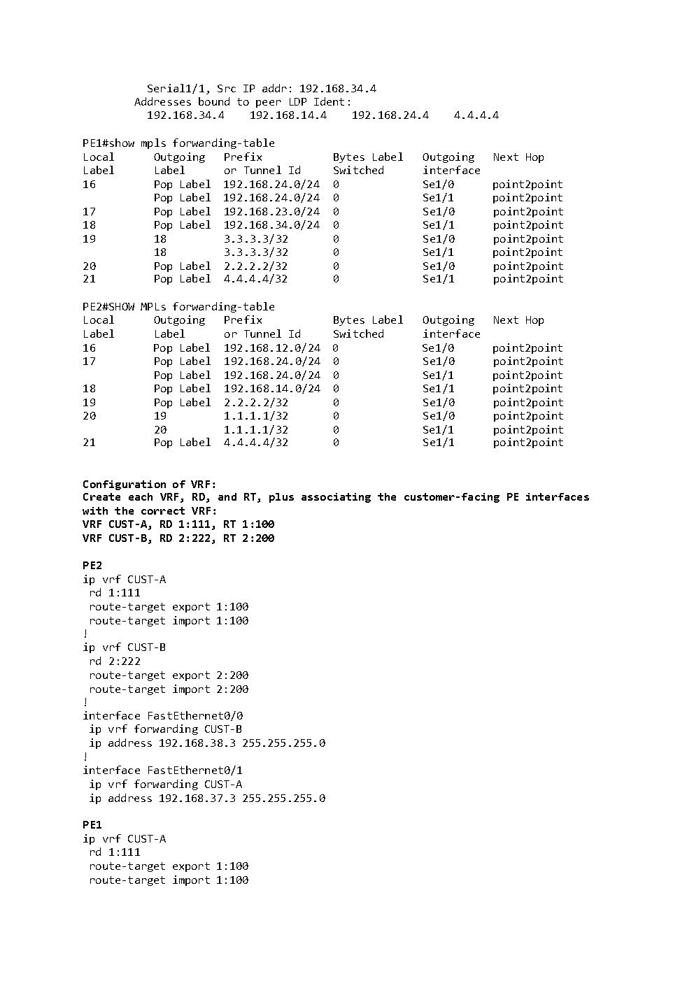 Mpls Vpn Practical Labs Pdf Connect 4 Techs