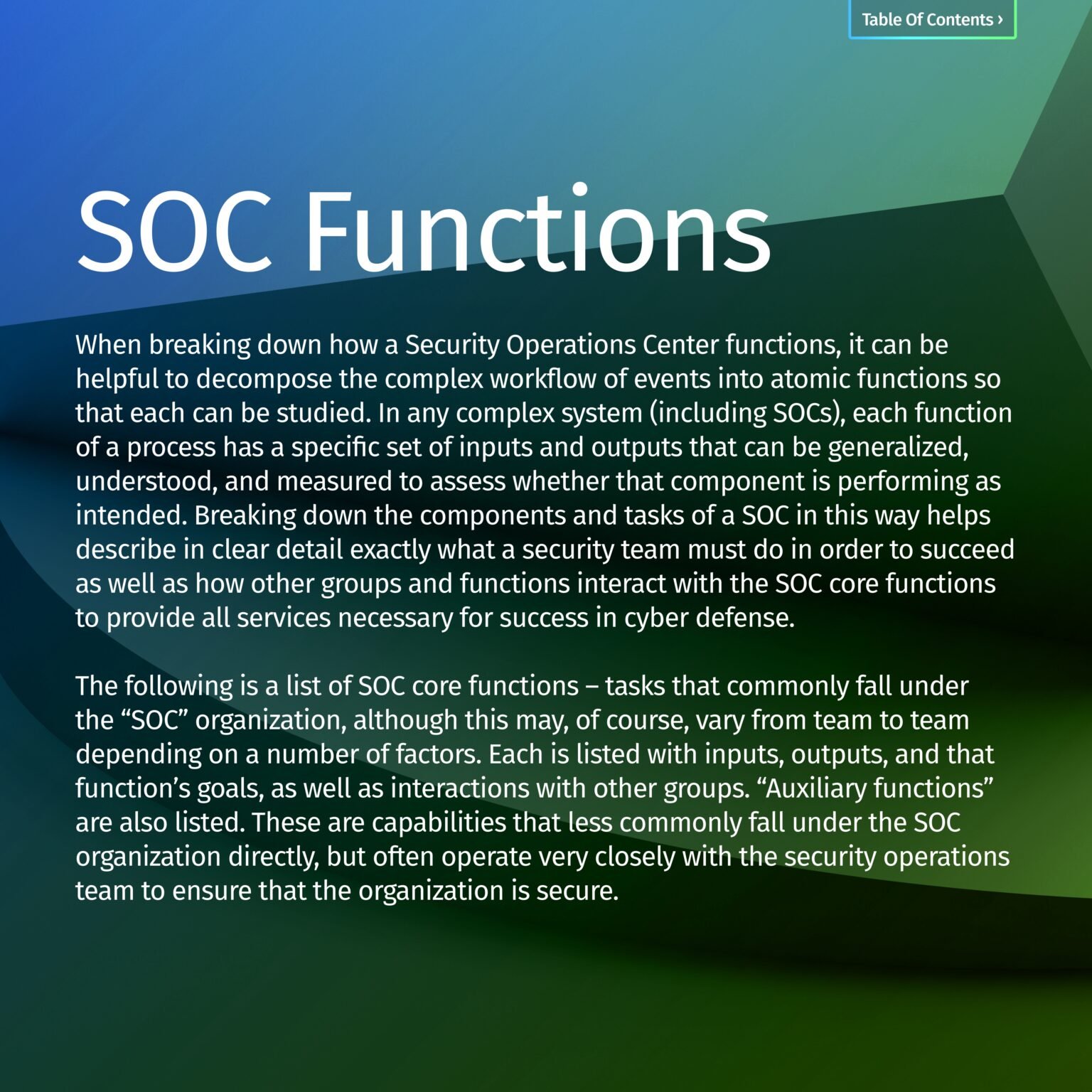 SOC Digital Poster Guide to Security Operations PDF