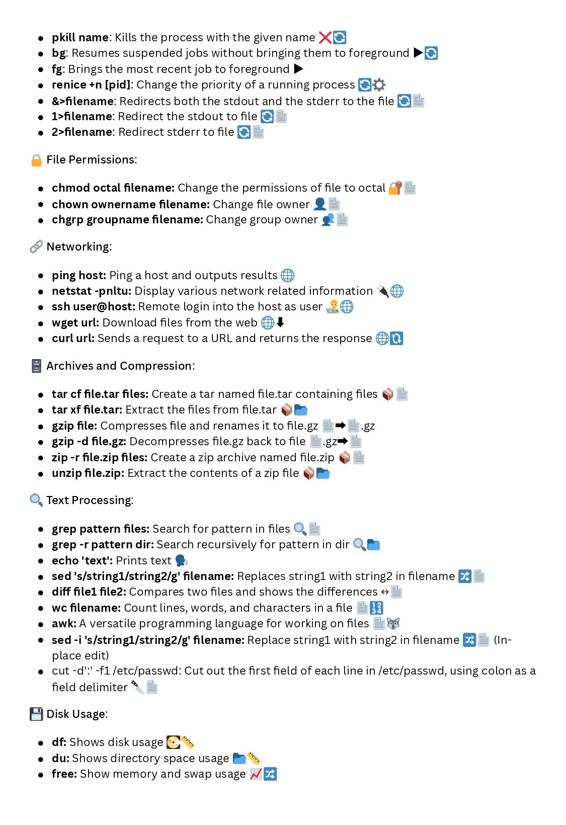 Linux and Git Cheat Sheet PDF - Connect 4 Techs