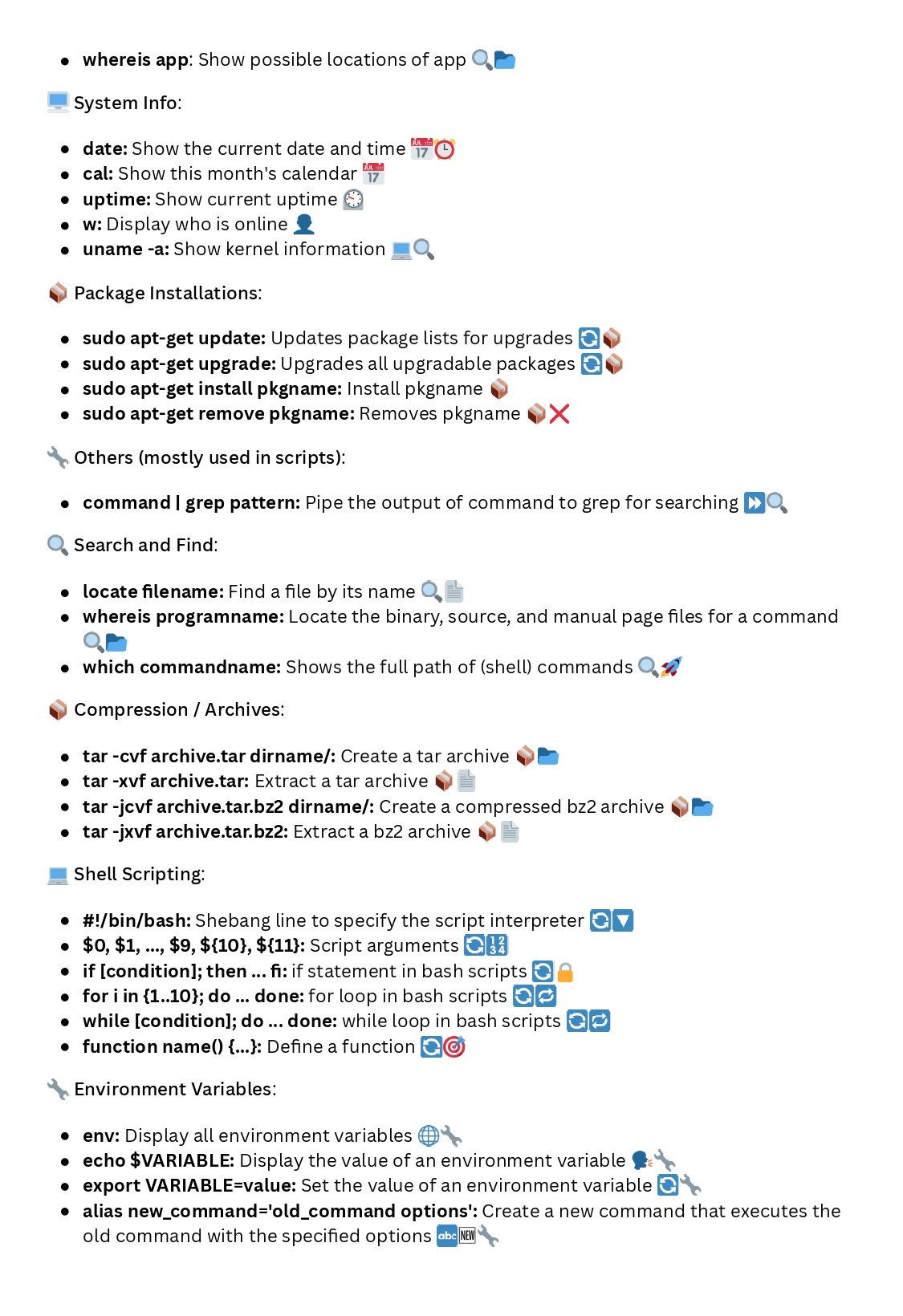 Linux and Git Cheat Sheet PDF - Connect 4 Techs