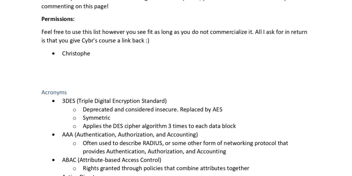 A Comprehensive Guide to CompTIA SEC 601 Acronyms