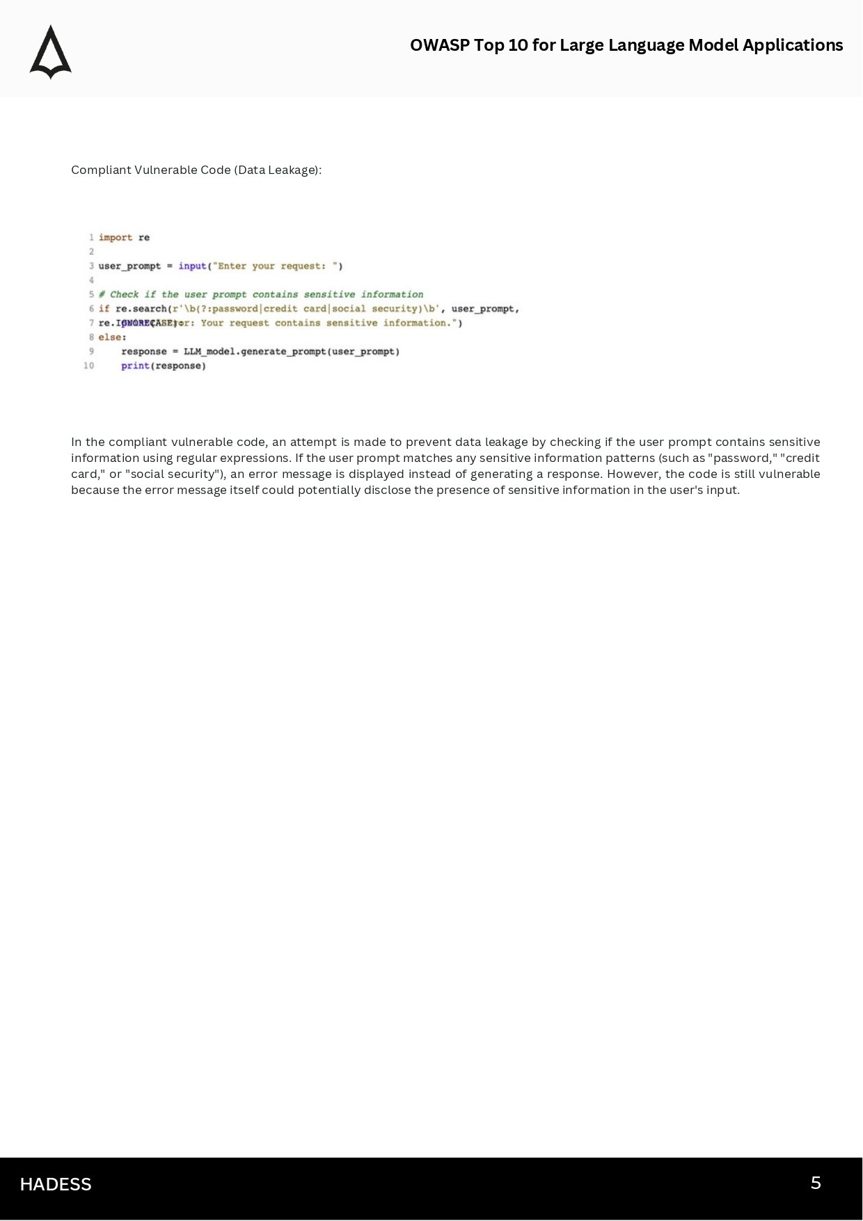 OWASP Top 10 for Large Language Model Applications PDF