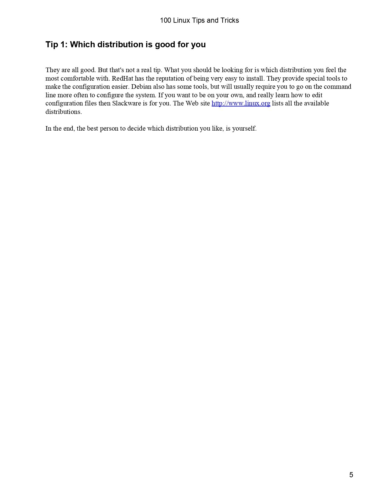 100 Linux Tips and Tricks PDF - Connect 4 Techs