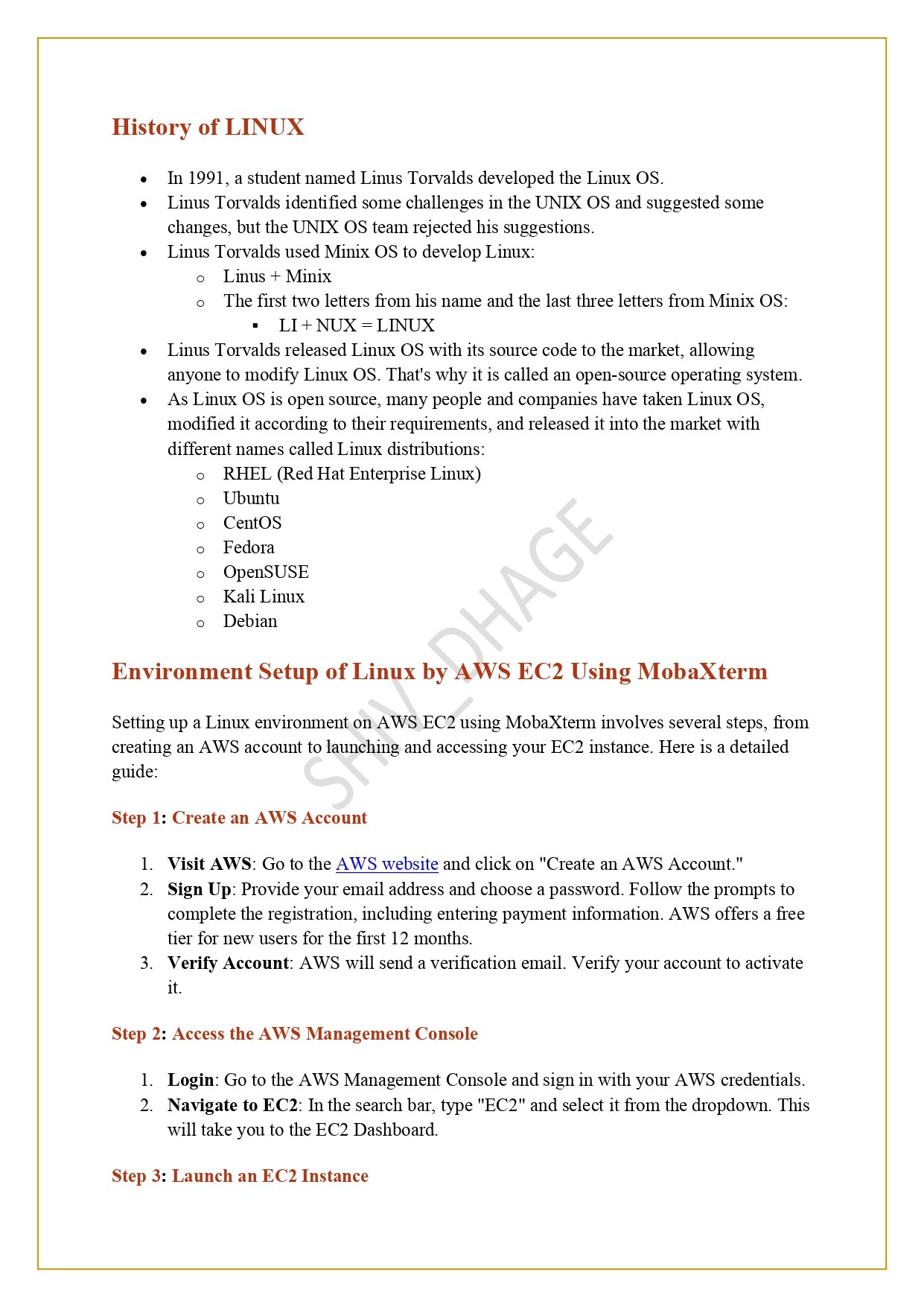 Welcome to the Linux World PDF