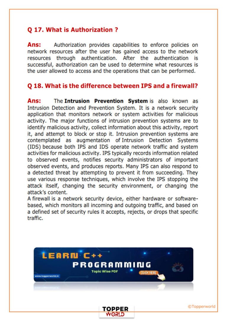 Top 50 Networking Interview Questions PDF - Connect 4 Techs